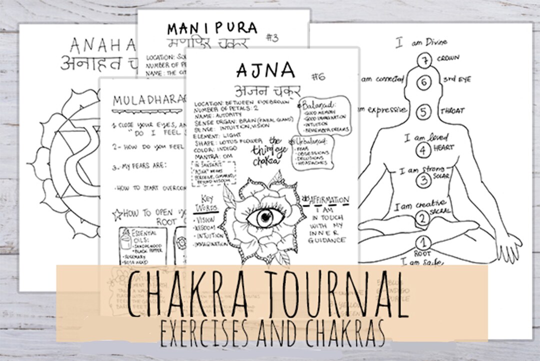 Chakra Journal, Printable! 7 Chakra Journal for Beginners, 22 ...
