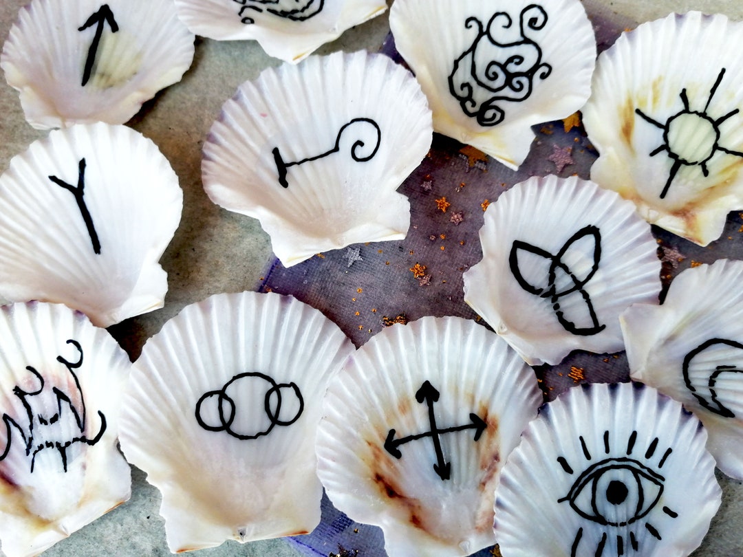 13 Sea Witches Shell Runes Free Shipping - Etsy