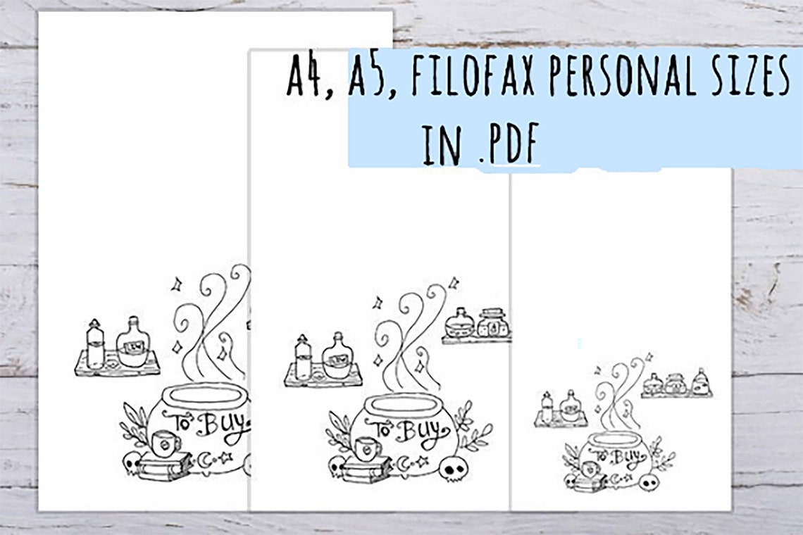 To Buy Spread Magic Witch Tracker for Bullet Journal or - Etsy