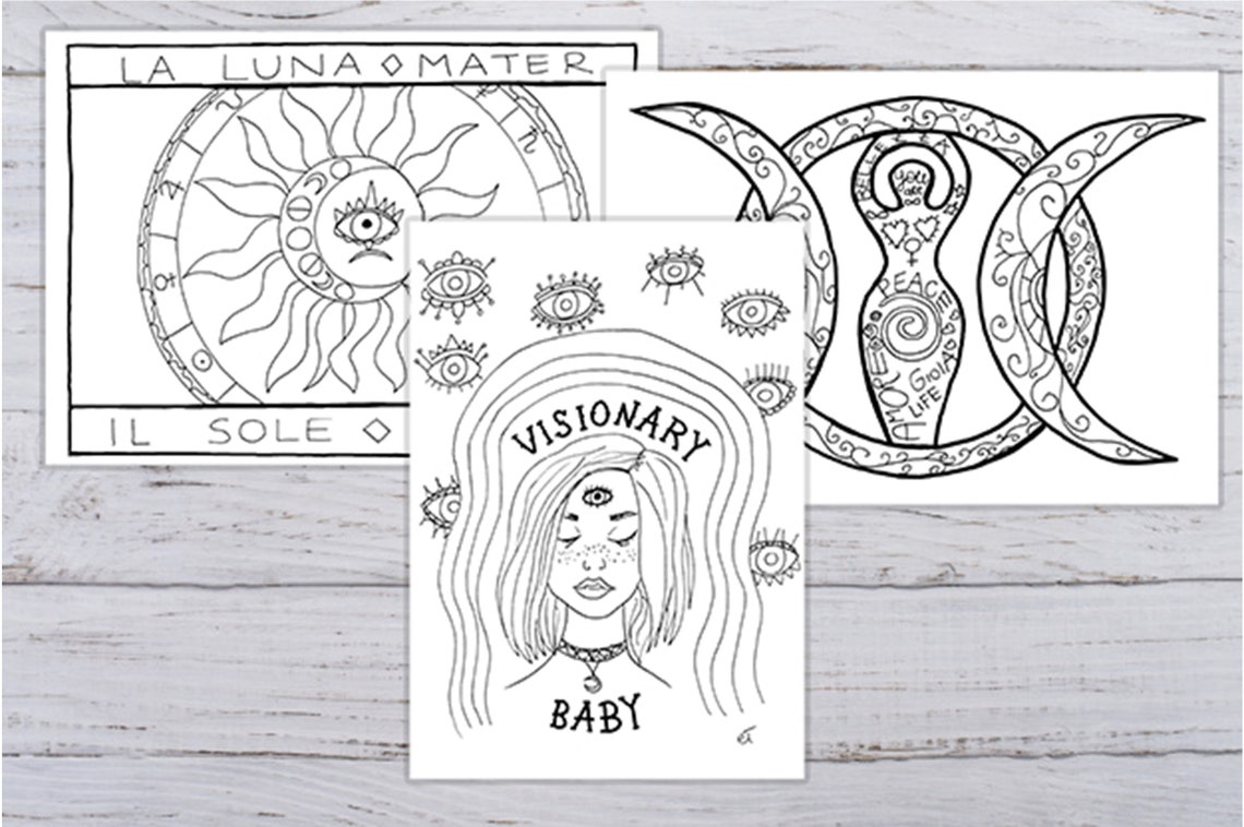Coloring Book of Shadows - Printable - Etsy