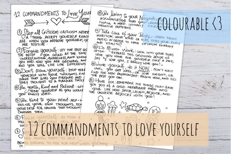 Love Yourself Journal Pack Valentines Day Just for You 8 | Etsy