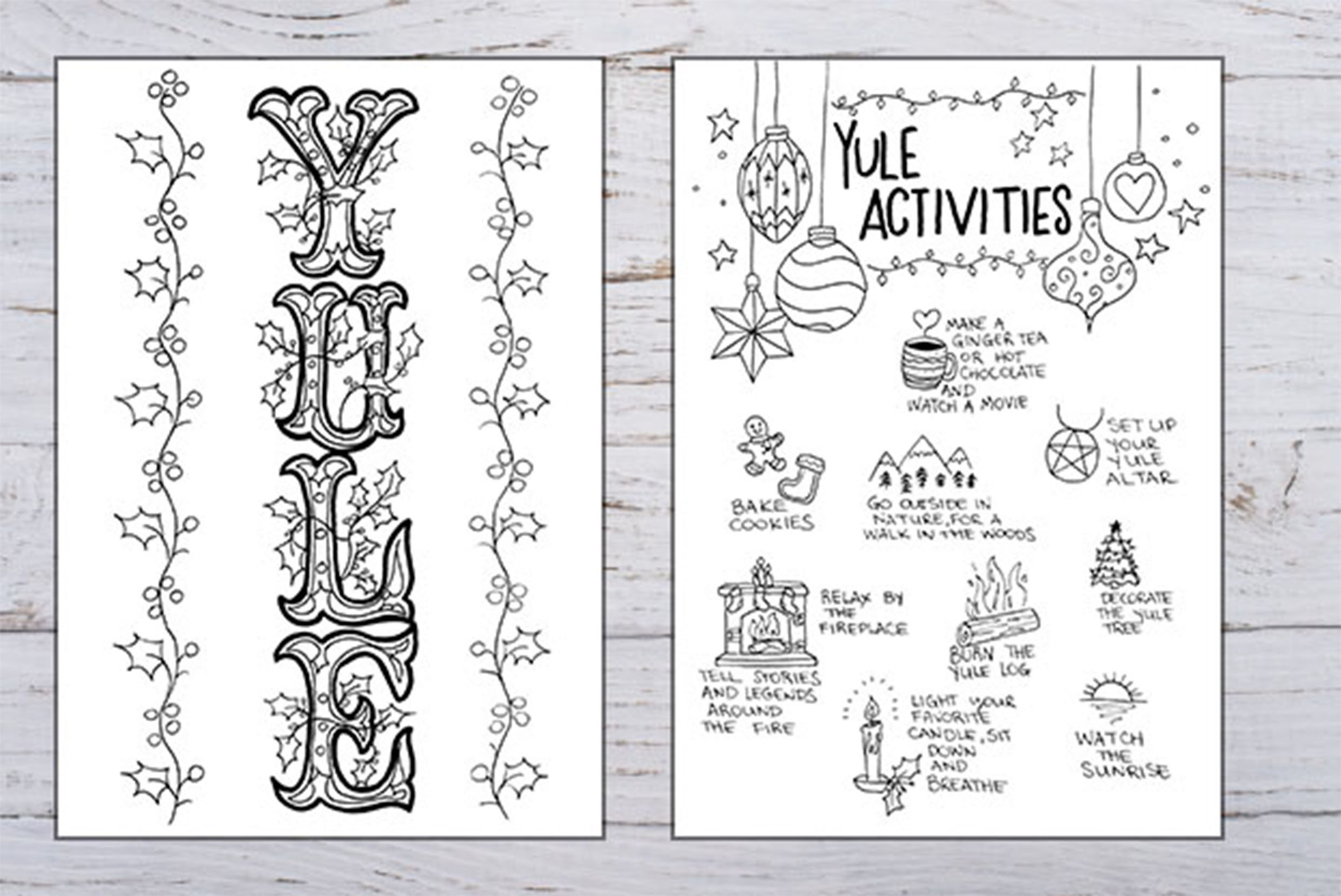 Yule Pack Celebration Printable Book of Shadows | Etsy