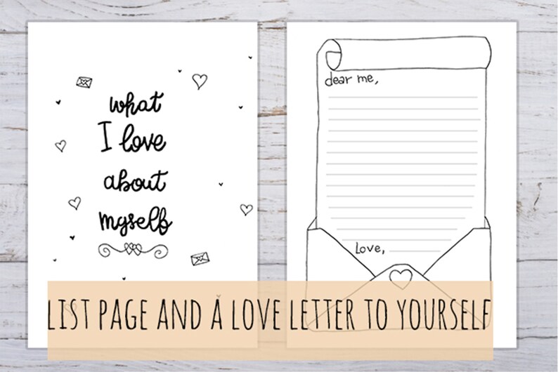 Love Yourself Journal Pack Valentines Day Just for You 8 | Etsy