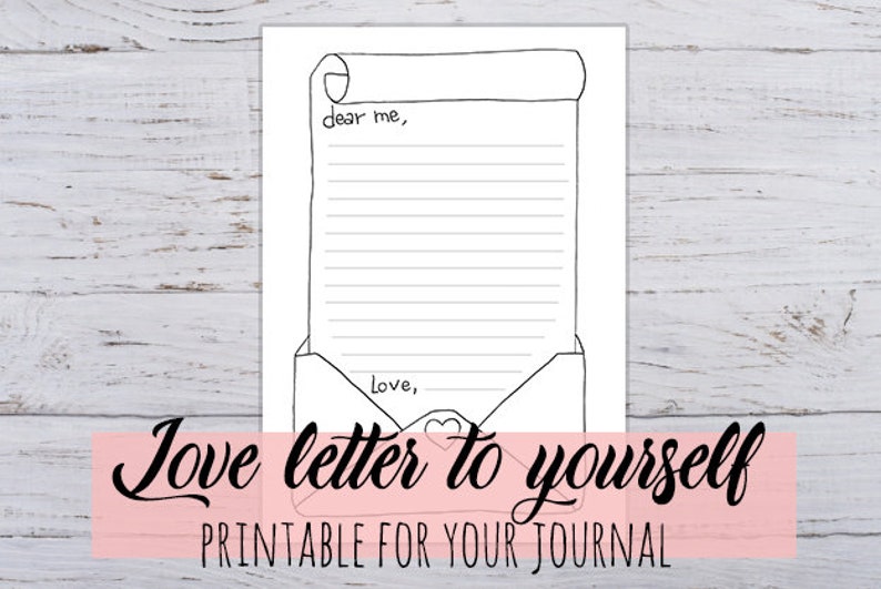 Love Letter to Yourself Valentines Printable for Your - Etsy