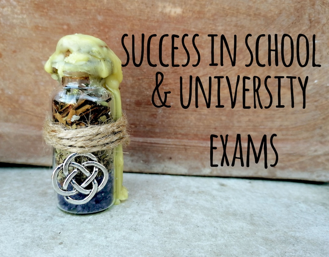 Witch Spell Jar - Success in School - University Exams - Etsy