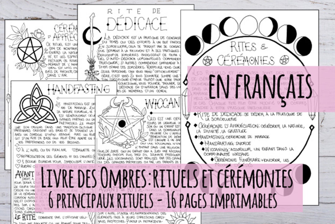 French Book of Shadows: Witchcraft Rites & Ceremonies (printable ...