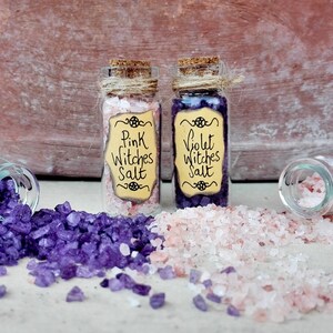 Witches Salt, Set or Single. Pink, Red, Brown, White, Black, Violet ...