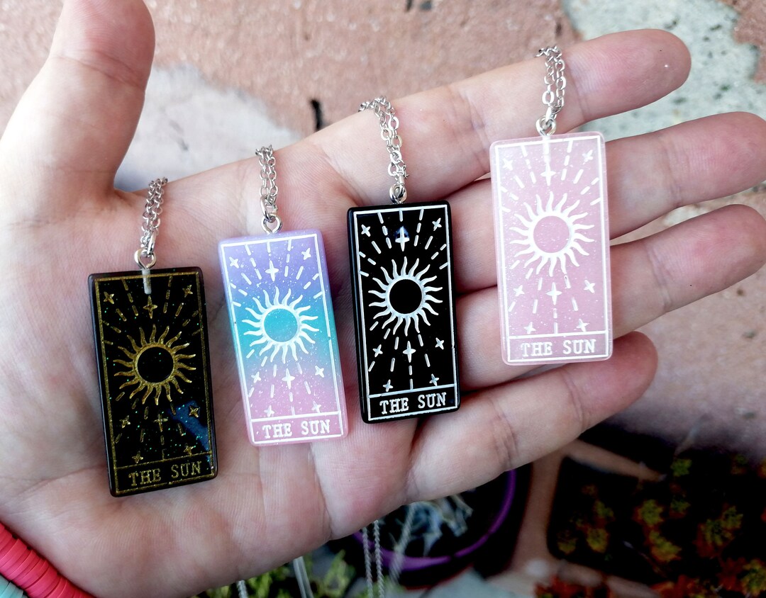 Die Sonne - Tarot Halskette | Kostenloser Standardversand | 4 Magische ...