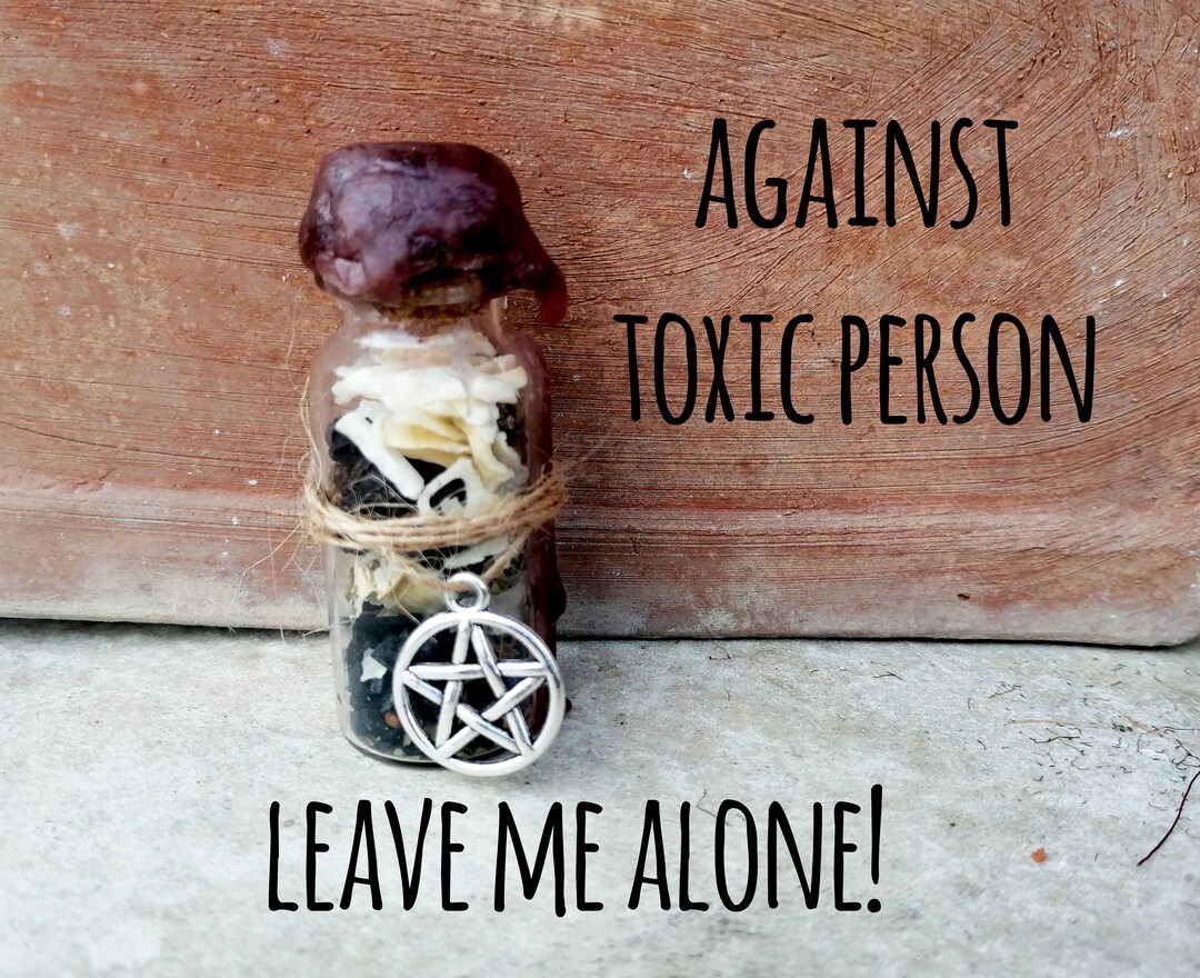 Witch Spell Jar - Against Toxic Person - Etsy