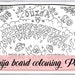 Ouija Board Colouring Page, Printable in 3 Sizes, Funny Activity - Etsy