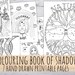 Coloring Book of Shadows - Printable - Etsy