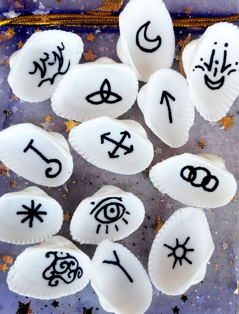 13 Sea Witches Shell Runes Free Shipping | Etsy