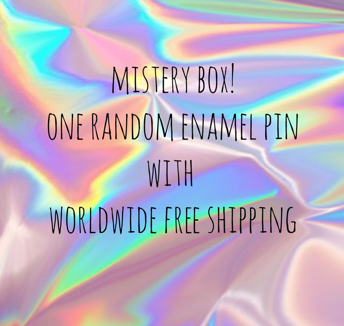 Suprise Mistery Box One Random Enamel Pin Worldwide Free | Etsy