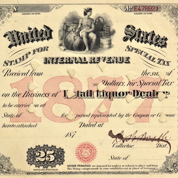 Liquor Tax Stamps - Etsy