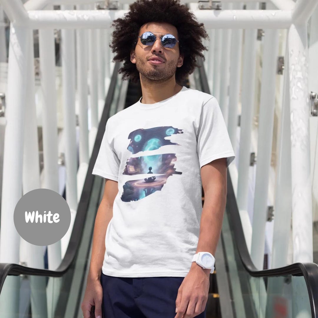 Personalized Alien Meditation Shirt, 100% Cotton T-shirt S-4XL – Cosmic ...