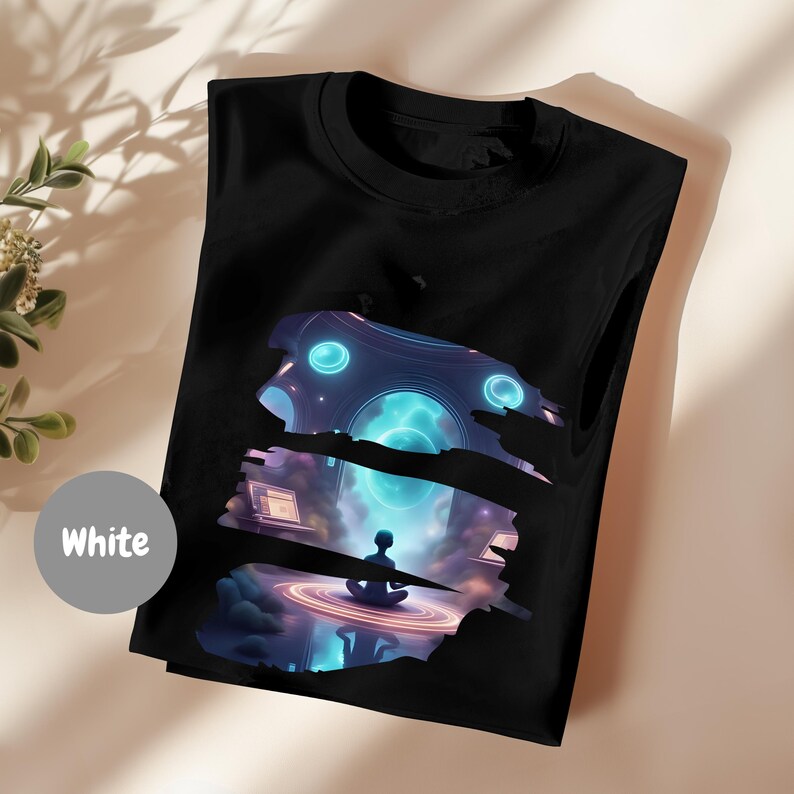 Personalized Alien Meditation Shirt, 100% Cotton T-shirt S-4XL – Cosmic ...
