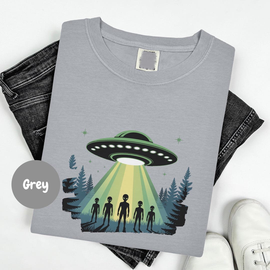 Personalized UFO Sighting T-shirt, Alien Spaceship Shirt, Galactic ...