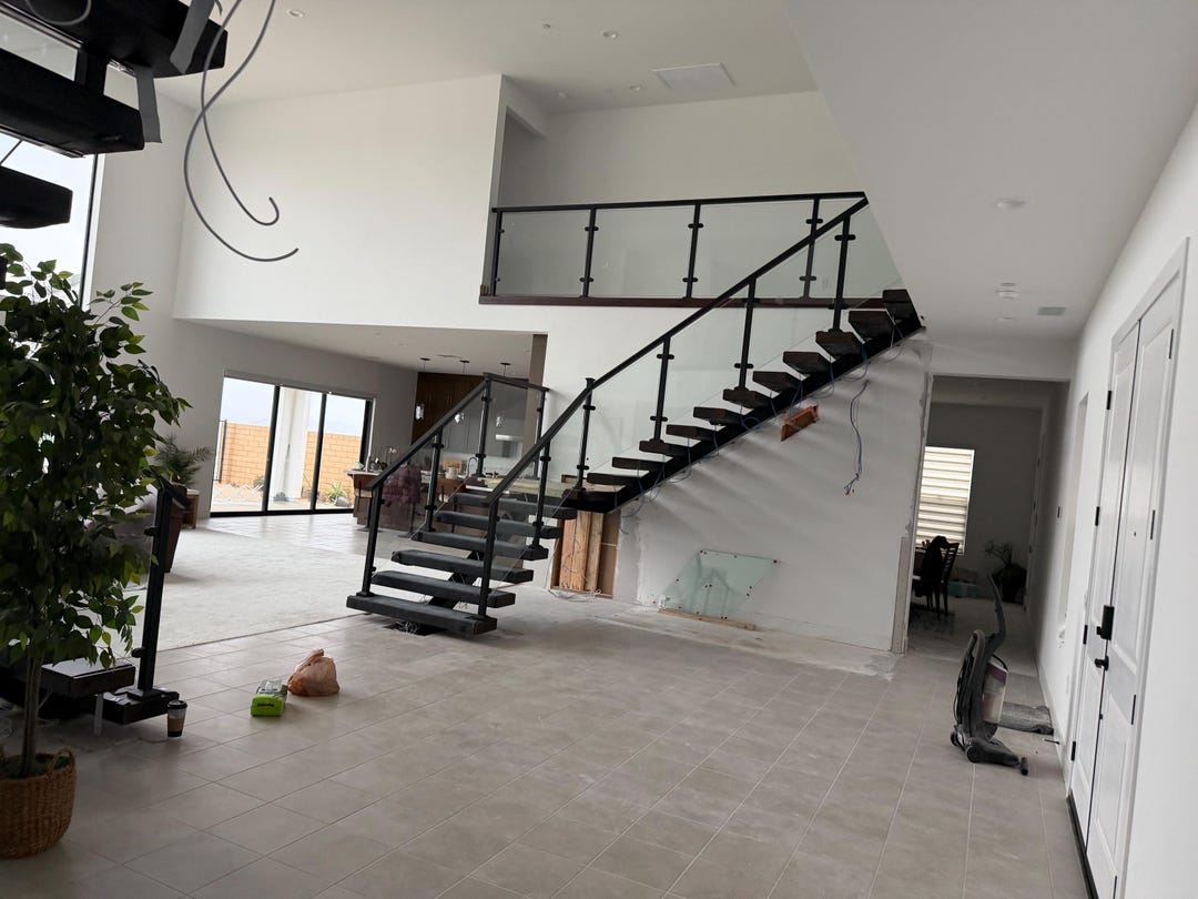 Cantilever / Central Spine Stairs - Modern Stairs - Oak Treads - Glass ...