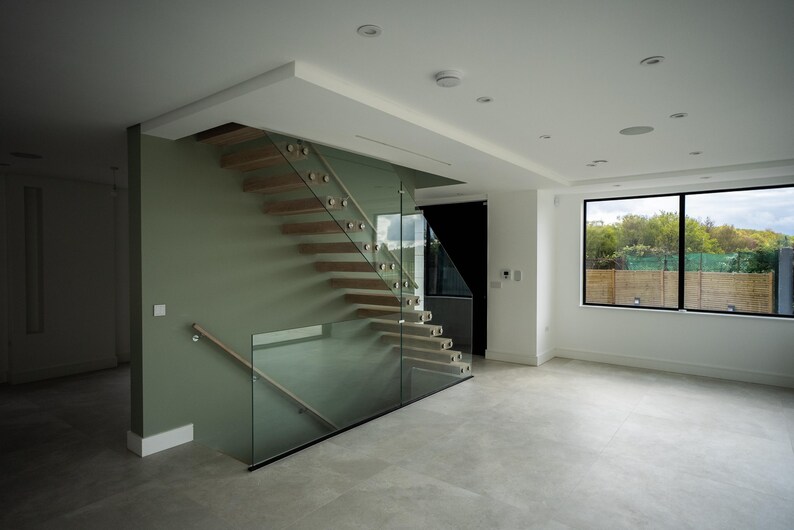 Cantilever / Floating Stairs - Modern Stairs - Oak Treads - Glass ...