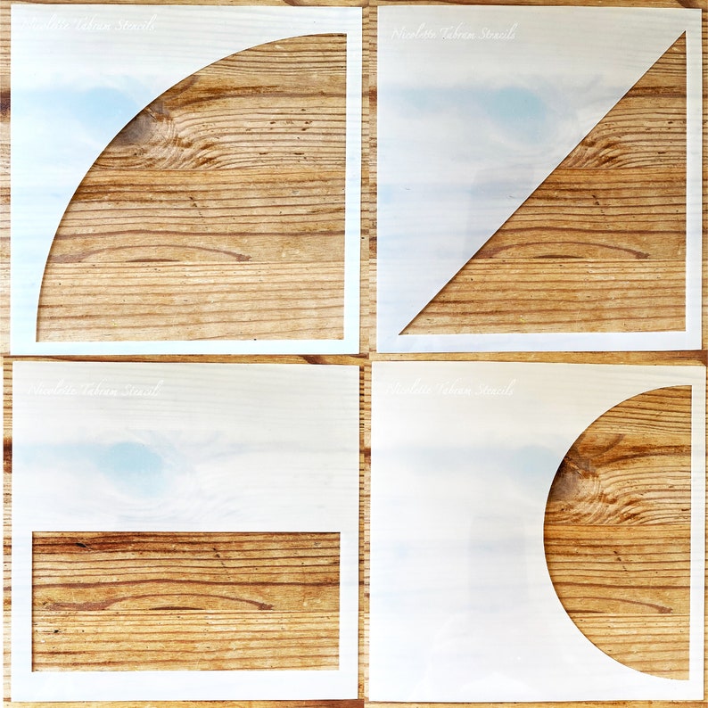 Hamilton Tile 4 Pack Stencils for Patios Floors Tiles and - Etsy