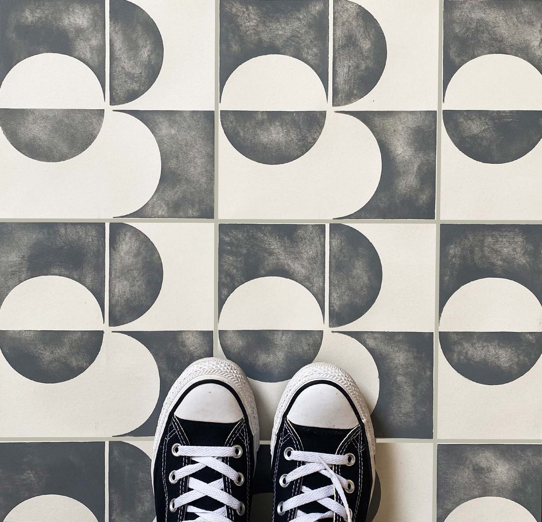 Steiner Tile Stencil: Reusable Stencil for Interior & Exterior Floors ...