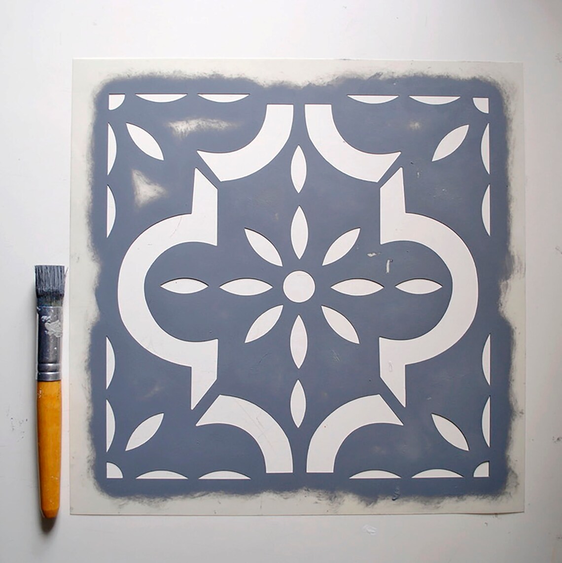 Medina Tile Stencil for Floors, Tiles and Walls -furniture and Fabric ...