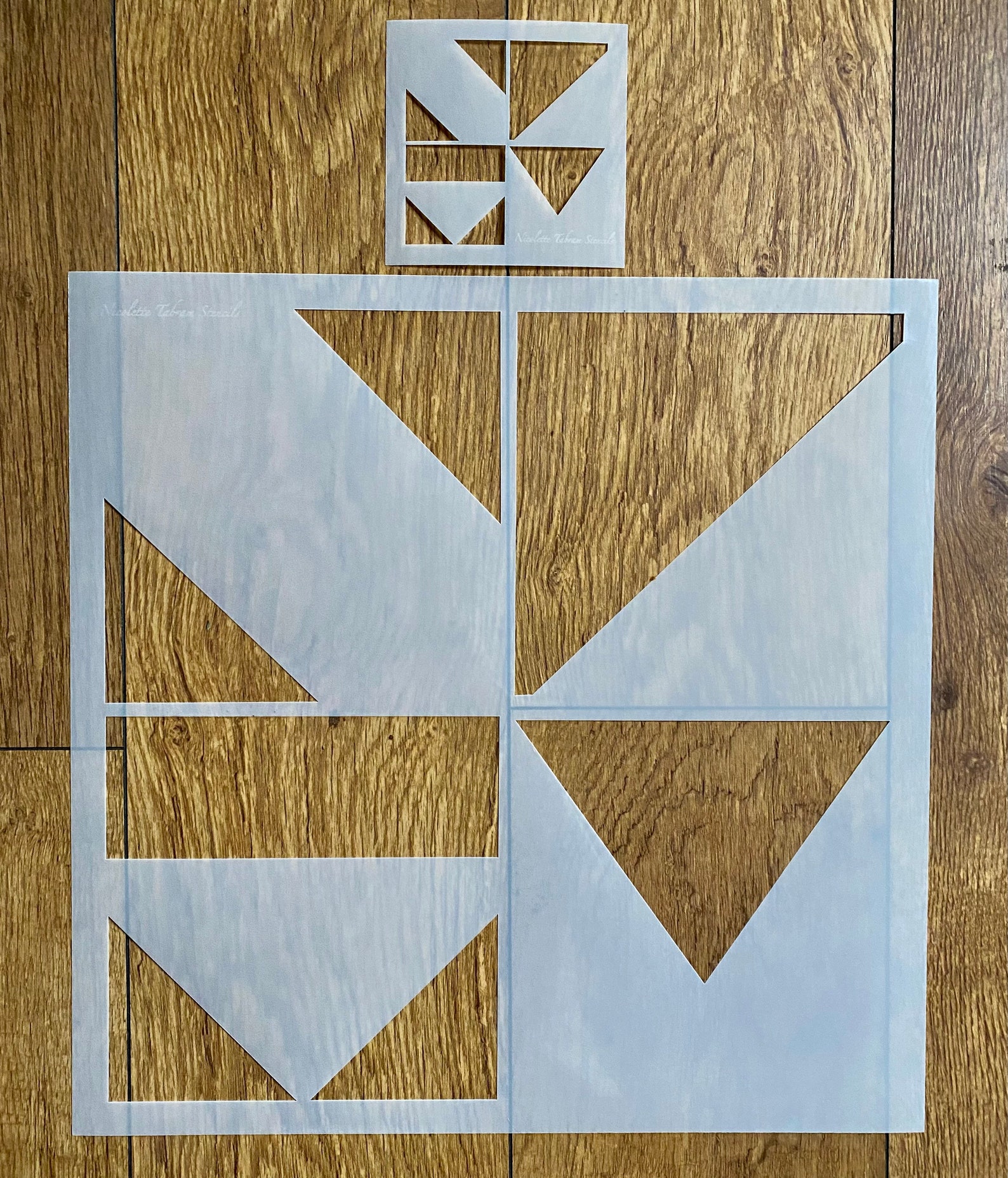 Newton Tile Stencil for Floors, Tiles and Walls-geometric Stencil - DIY ...