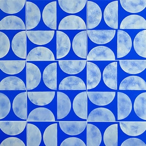 Crescent Tile Stencil for Patios, Floors, Tiles and Walls-geometric ...
