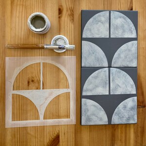 Quarter Circle Stencil for Patios, Floors, Tiles and Walls-geometric ...