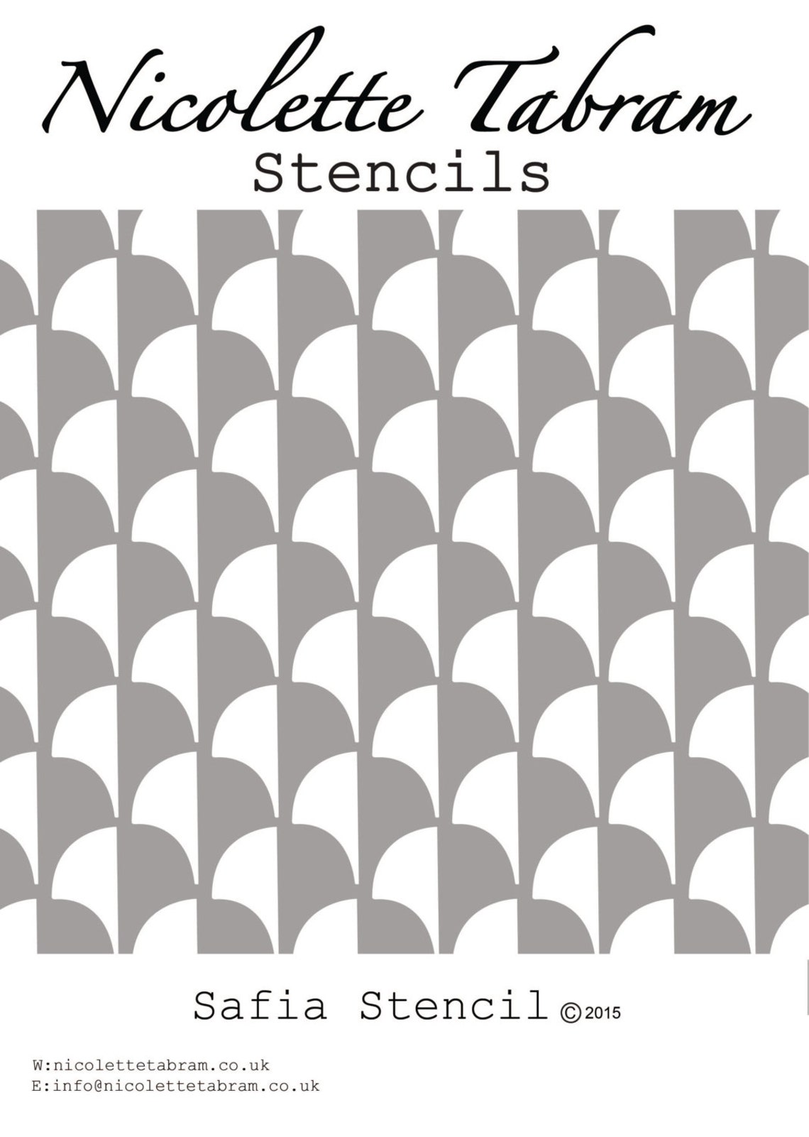 Safia Stencil - Etsy