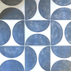 Luna Tile Stencil for Patios, Floors, Tiles and Walls-geometric Stencil ...