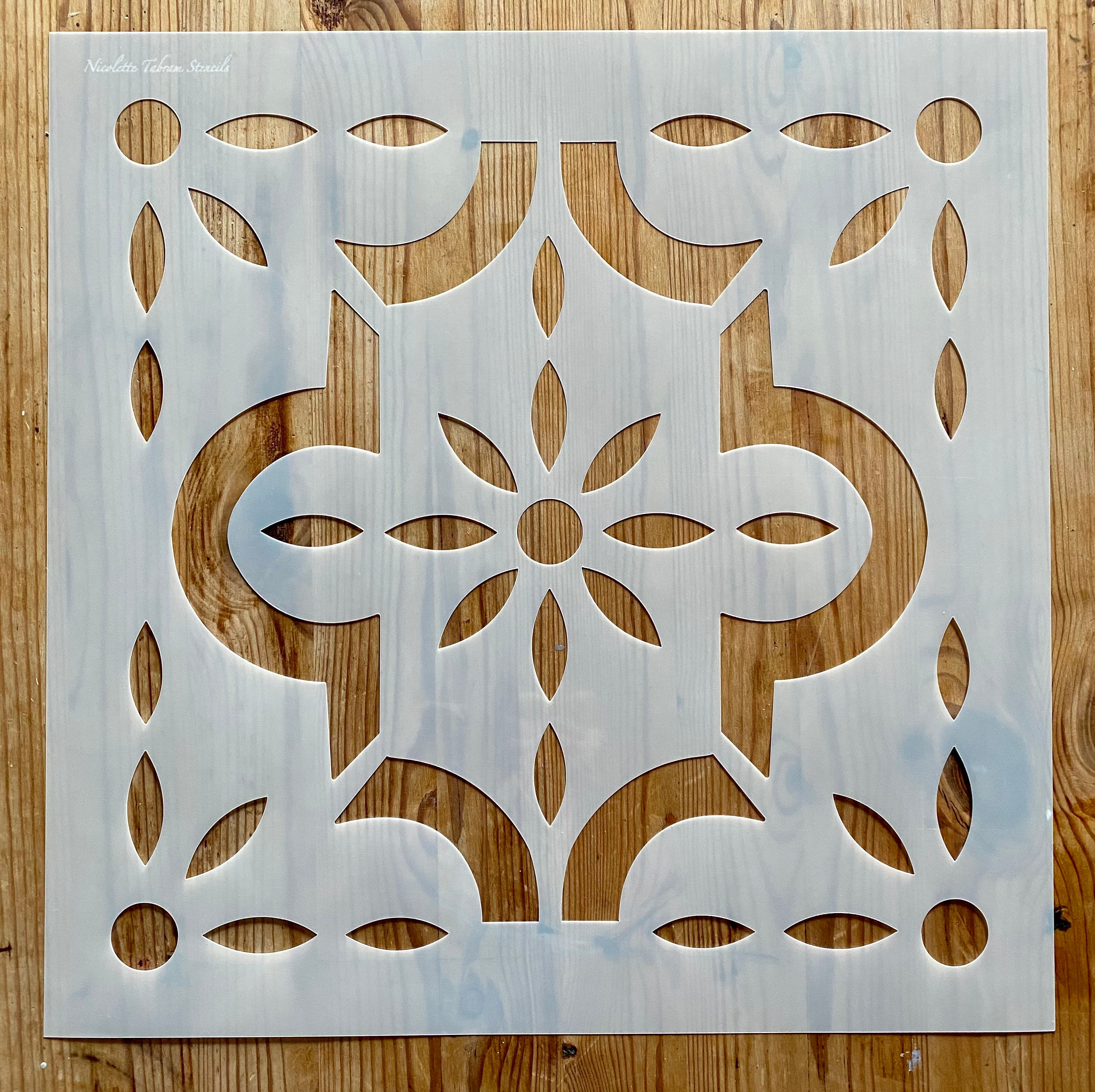 Medina Stencil for Floors- Wall, Furniture and Fabric Stencil ...