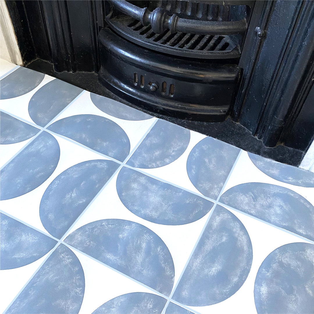 Luna Tile Stencil for Patios, Floors, Tiles and Walls-geometric Stencil ...