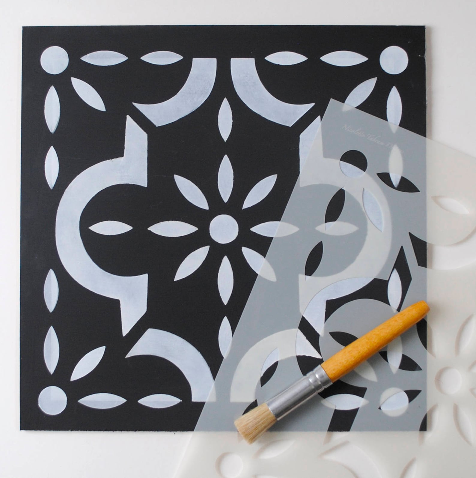 Medina Stencil for Floors- Wall, Furniture and Fabric Stencil ...
