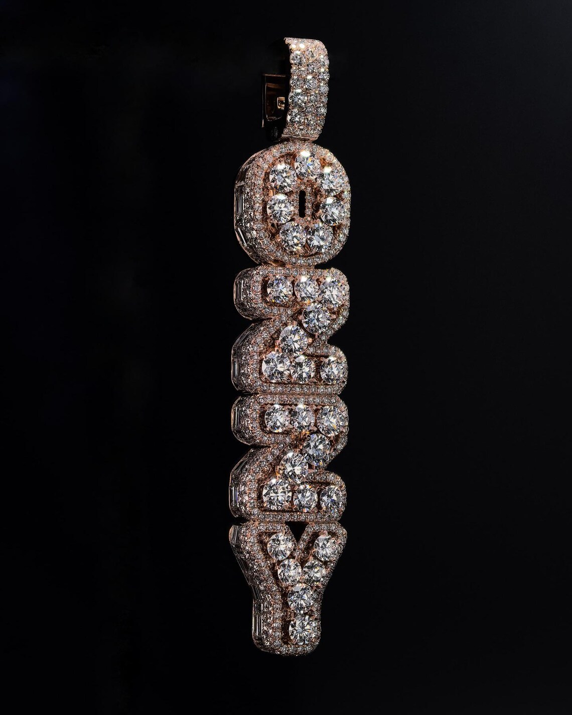 Custom Latter Moissanite Diamond Pendant: Iced Out 925 Silver Hip Hop ...