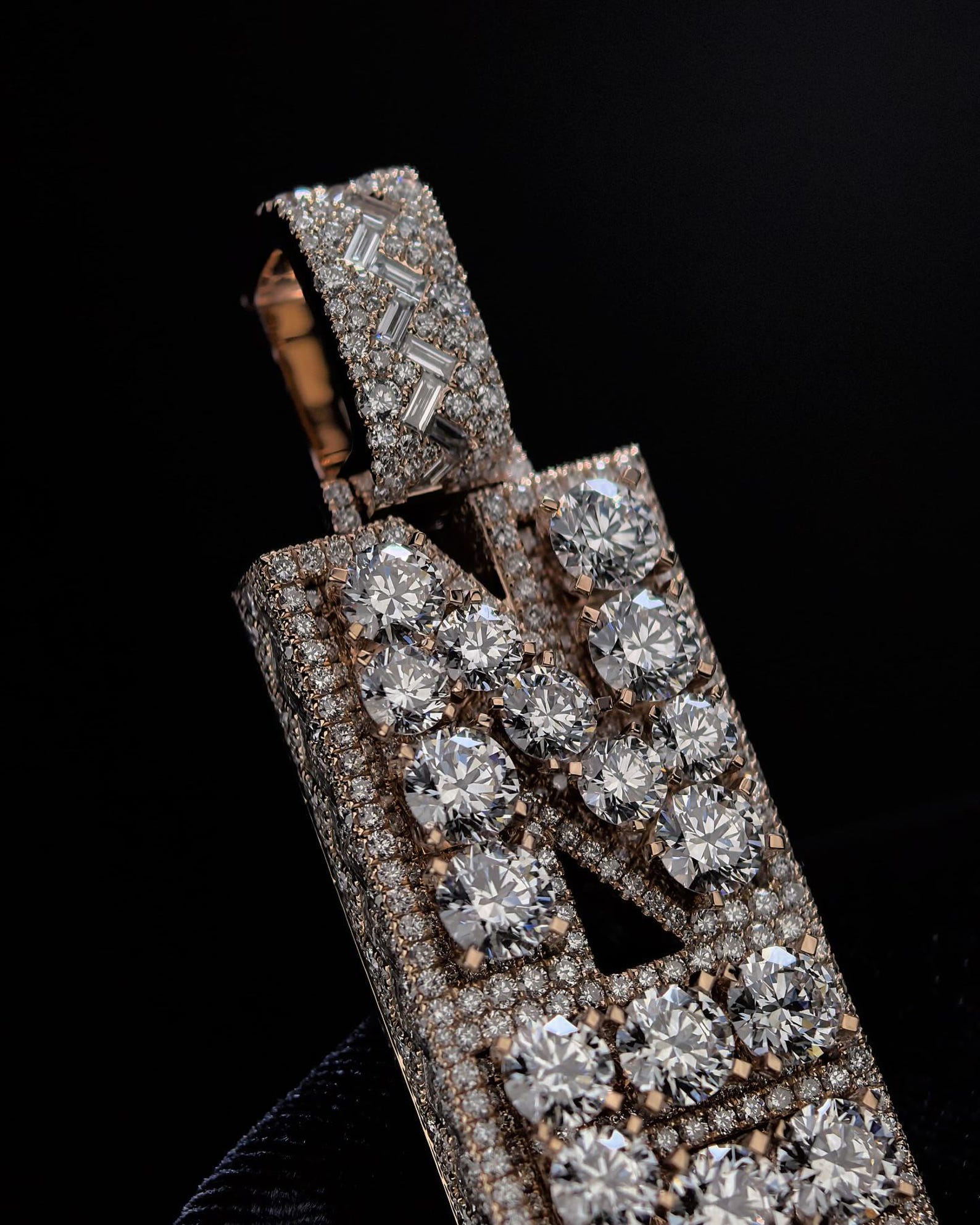 Custom Latter Moissanite Diamond Pendant: Iced Out 925 Silver Hip Hop ...