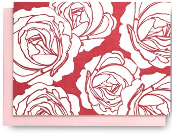 Rose Note Cards | Etsy