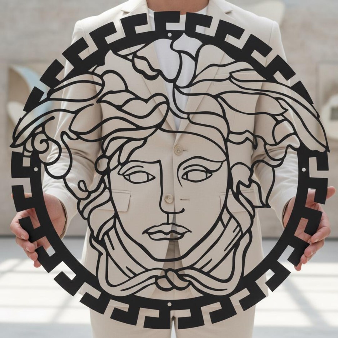 Medusa Metal Wall Decor,greek Myth Wall Art,modern Round Wall Decor ...