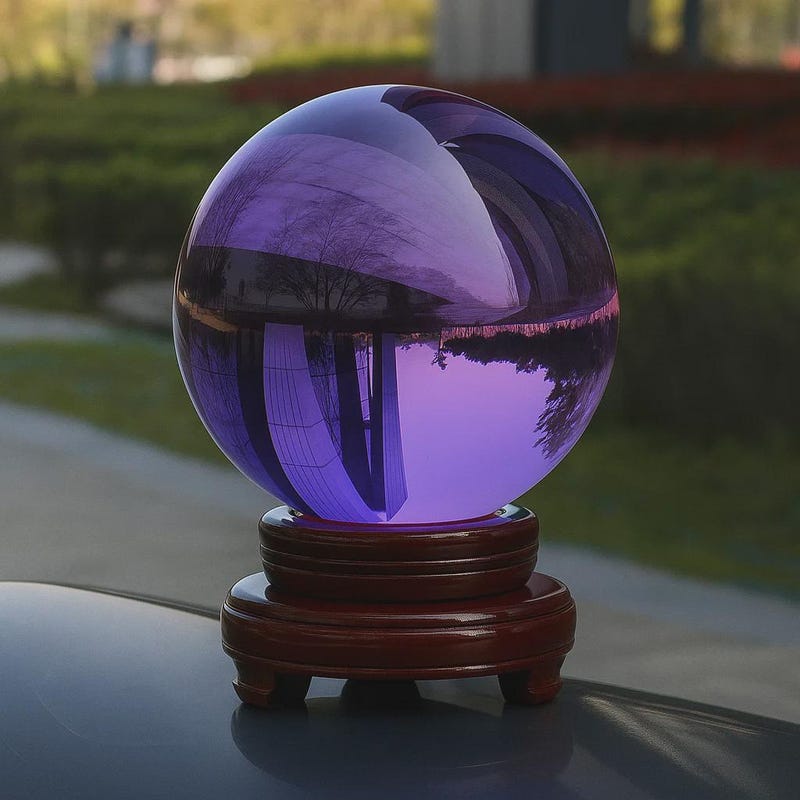 Crystal Ball Desk Decor - Etsy