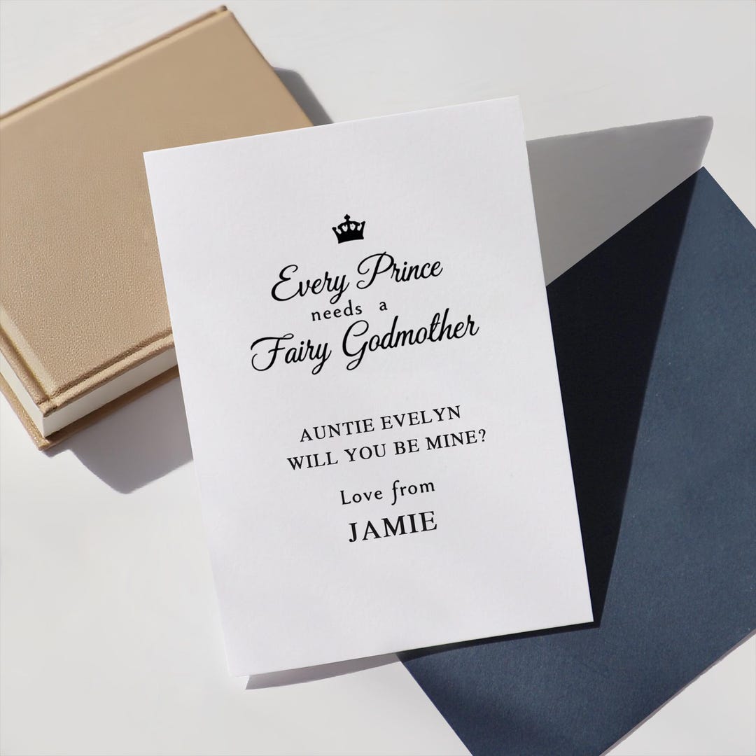 Every Prince Needs a Fairy Godmother Card, Card for Fairy Godmother ...