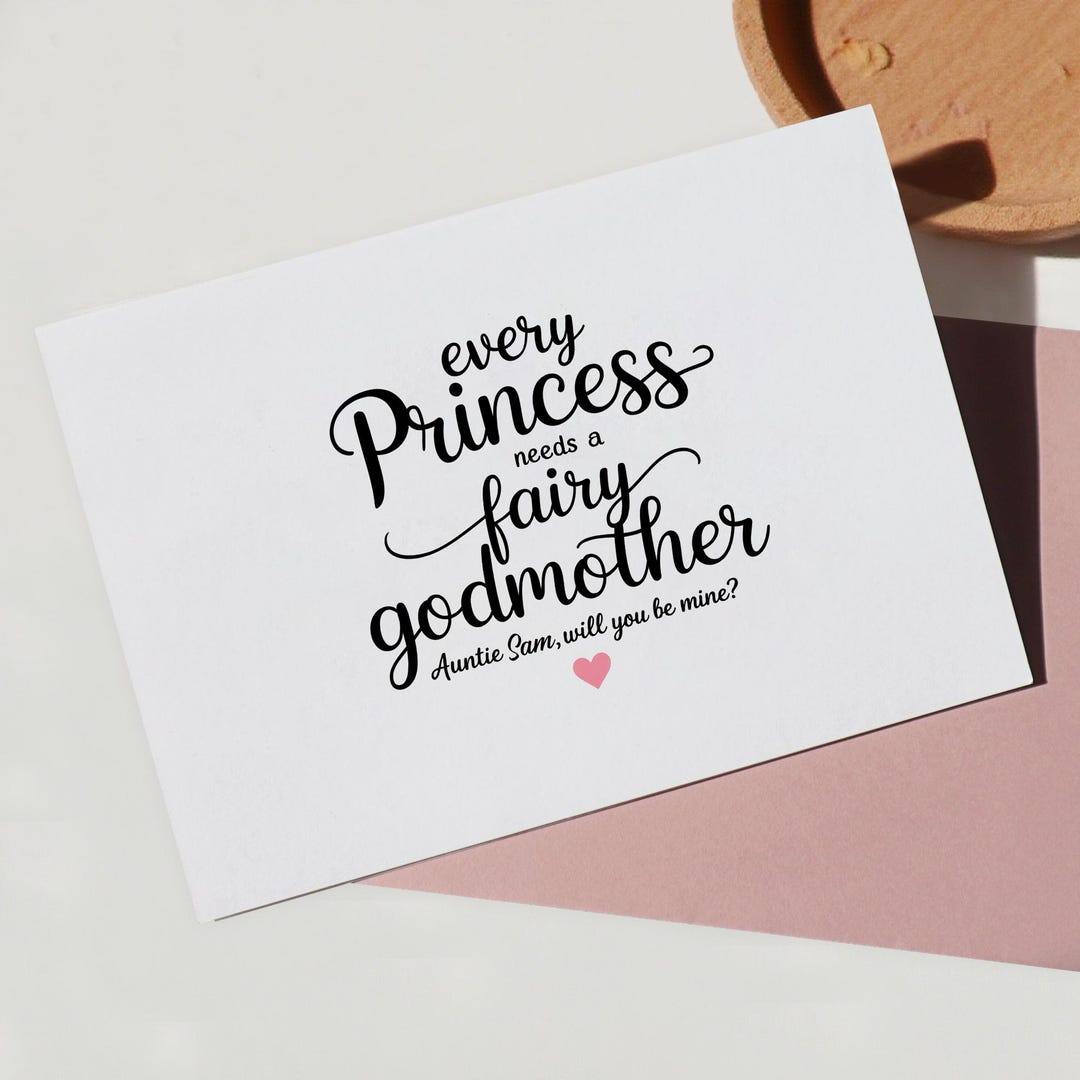 Every Prince Needs a Fairy Godmother Card, Fairy Godmother Proposal ...