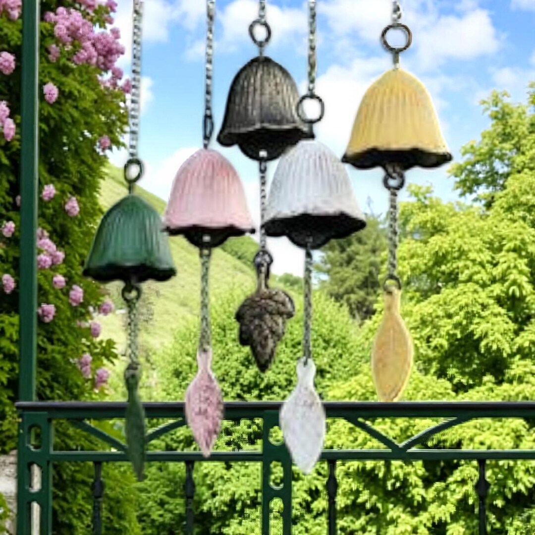 Mini Wind Chime: Colorful Garden Hanging Ornament With Fish - Etsy