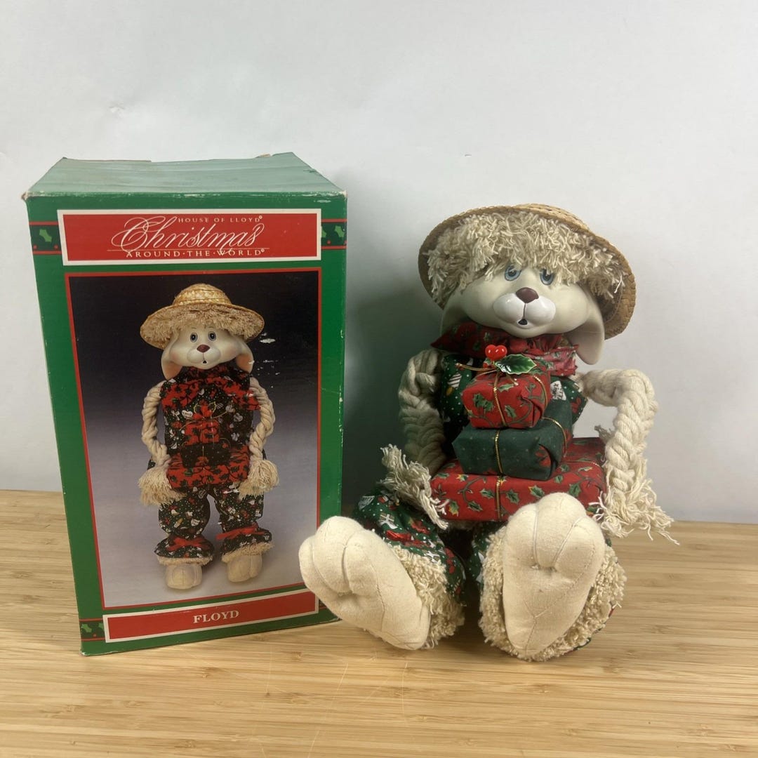 Vintage 90s House of Lloyd Christmas Around the World Floyd Bunny ...