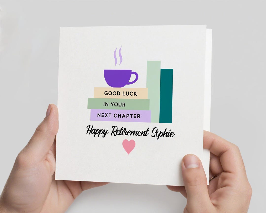 Happy Retirement Card, Retirement Card, Good Luck Card, Personalised ...