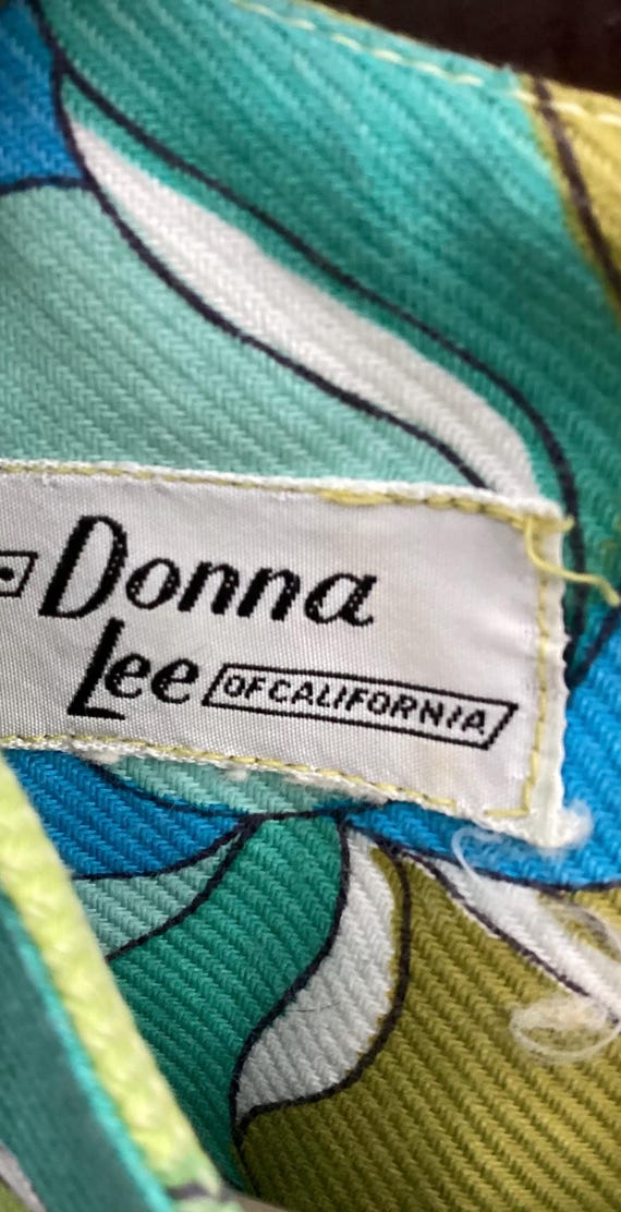 Donna Lee of California Mod Psychedelic Midi Shift Dr… - Gem