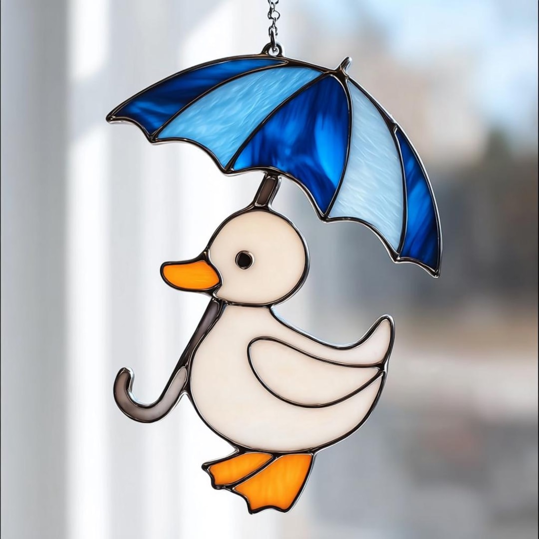 Cute Duck ACRYLIC Window Hanging, Duck Window Hanging, Duck Mom Gift ...