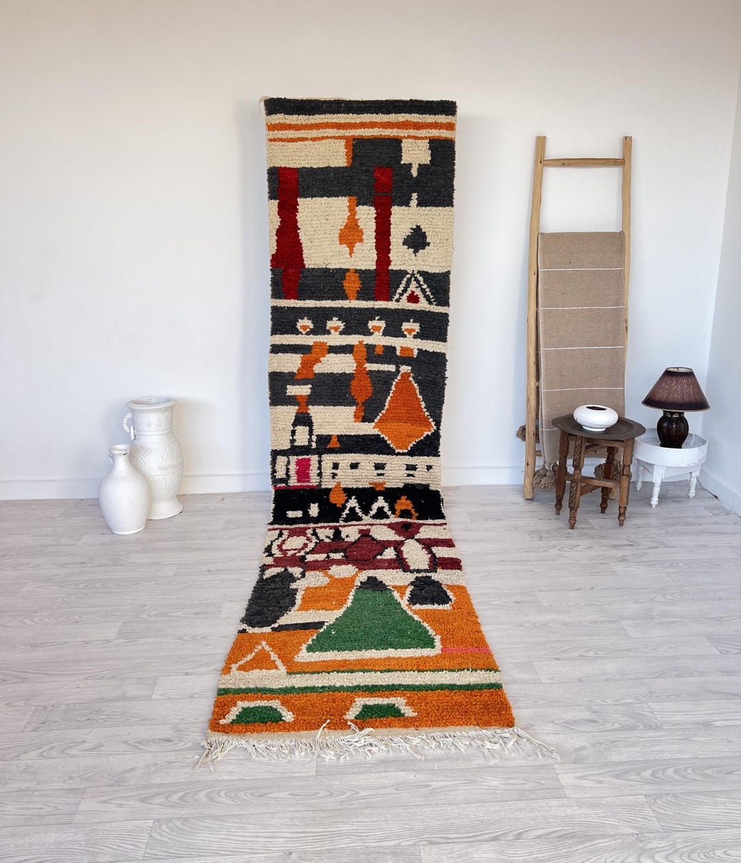 Handmade Wool Runner-bohemian Interior Décor -boho Chic Amazigh Runne ...