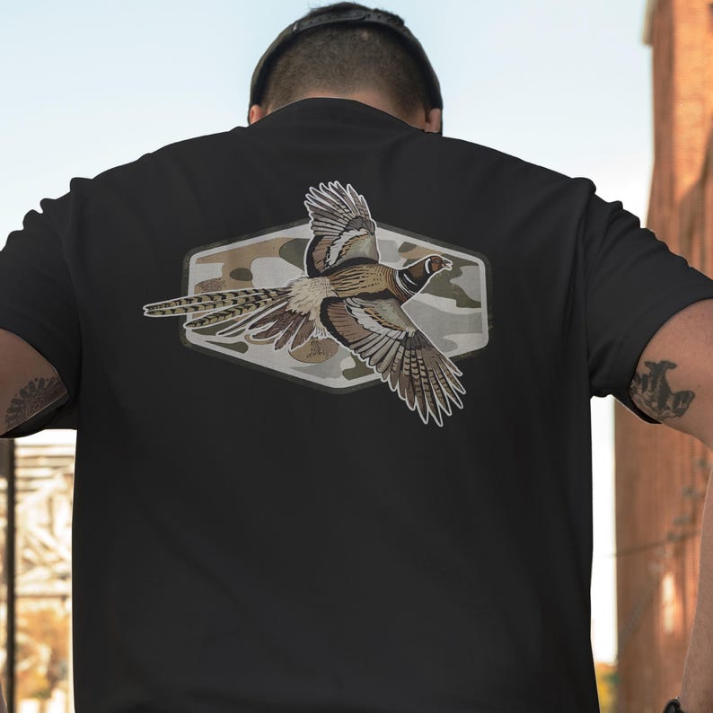 Pheasant Hunting Camo SVG PNG, Upland Bird Hunting Sublimation Design, Outdoorsman Country ...