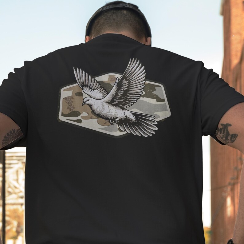 Camo Dove Hunting SVG PNG With Old School Camo Background, Vintage ...