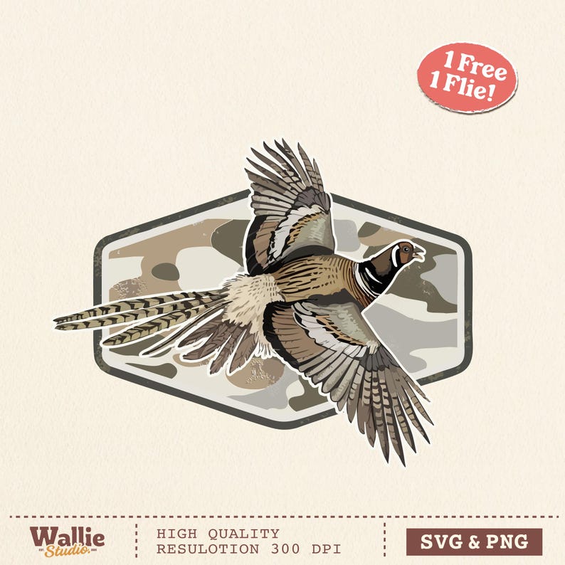 Pheasant Hunting Camo SVG PNG, Upland Bird Hunting Sublimation Design ...